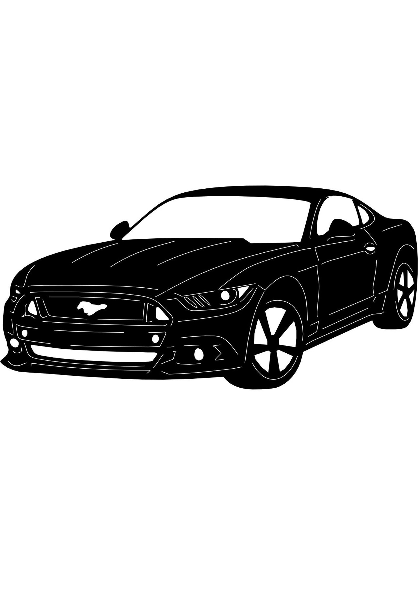 Mustang Gt500 Ford Dxf Svg Dwg Digital Files - Etsy