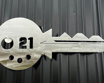 21st Celebratory Key Laser Cutting File DXF EPS AI Dwg - Etsy