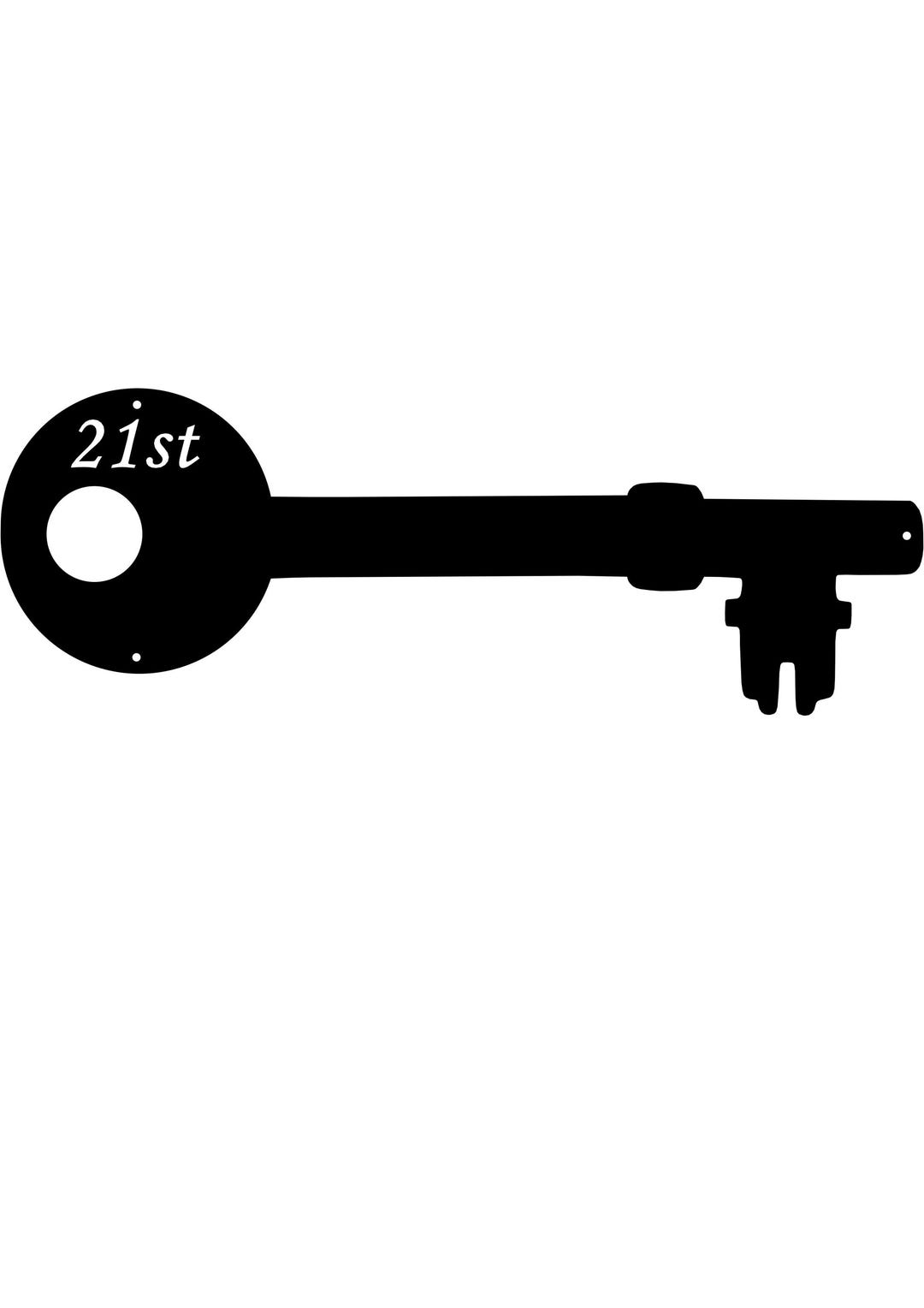 Olden Style Key 21st Key DXF CNC Designs - Etsy