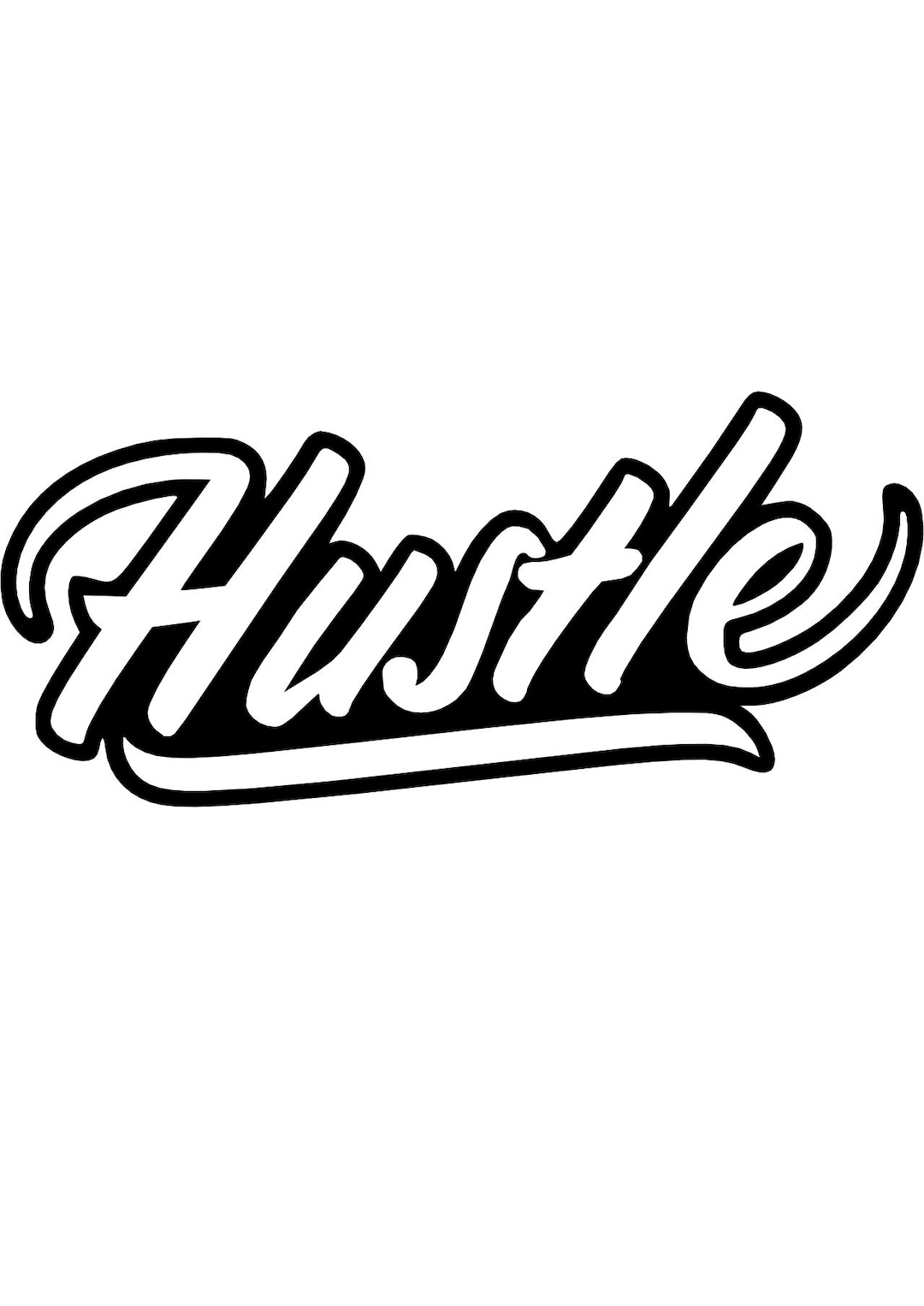 Hustle Word Dxf Svg Dwg Digital Files - Etsy