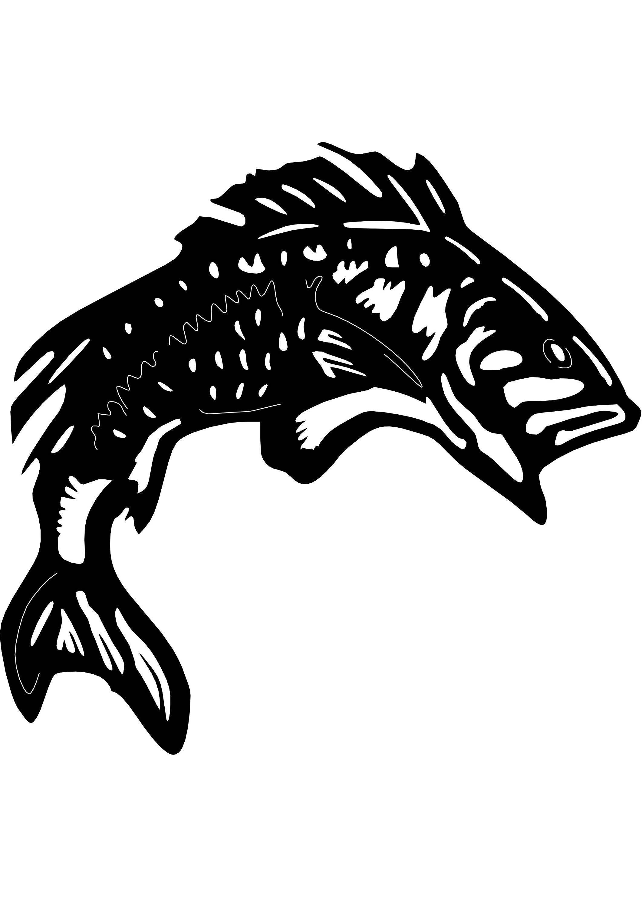 Fish Jumping CNC Cutting Files Digital DXF Dwg Svg Jpg - Etsy