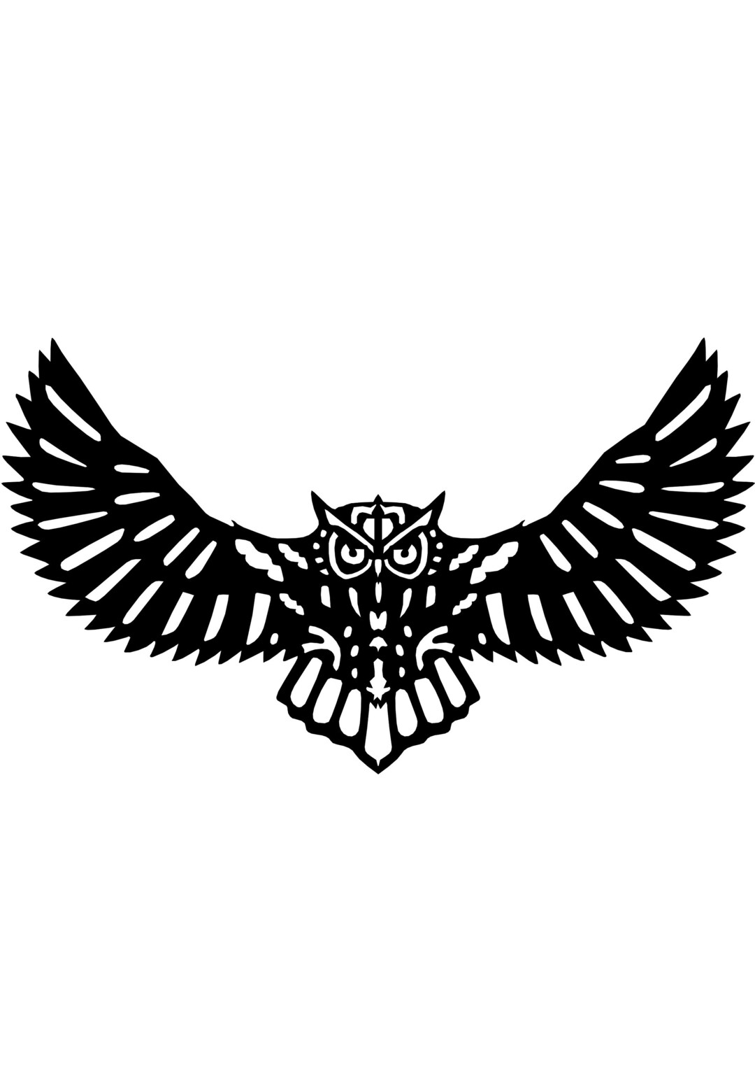 Owl Simple Version Dxf Svg Dwg Digital Files - Etsy