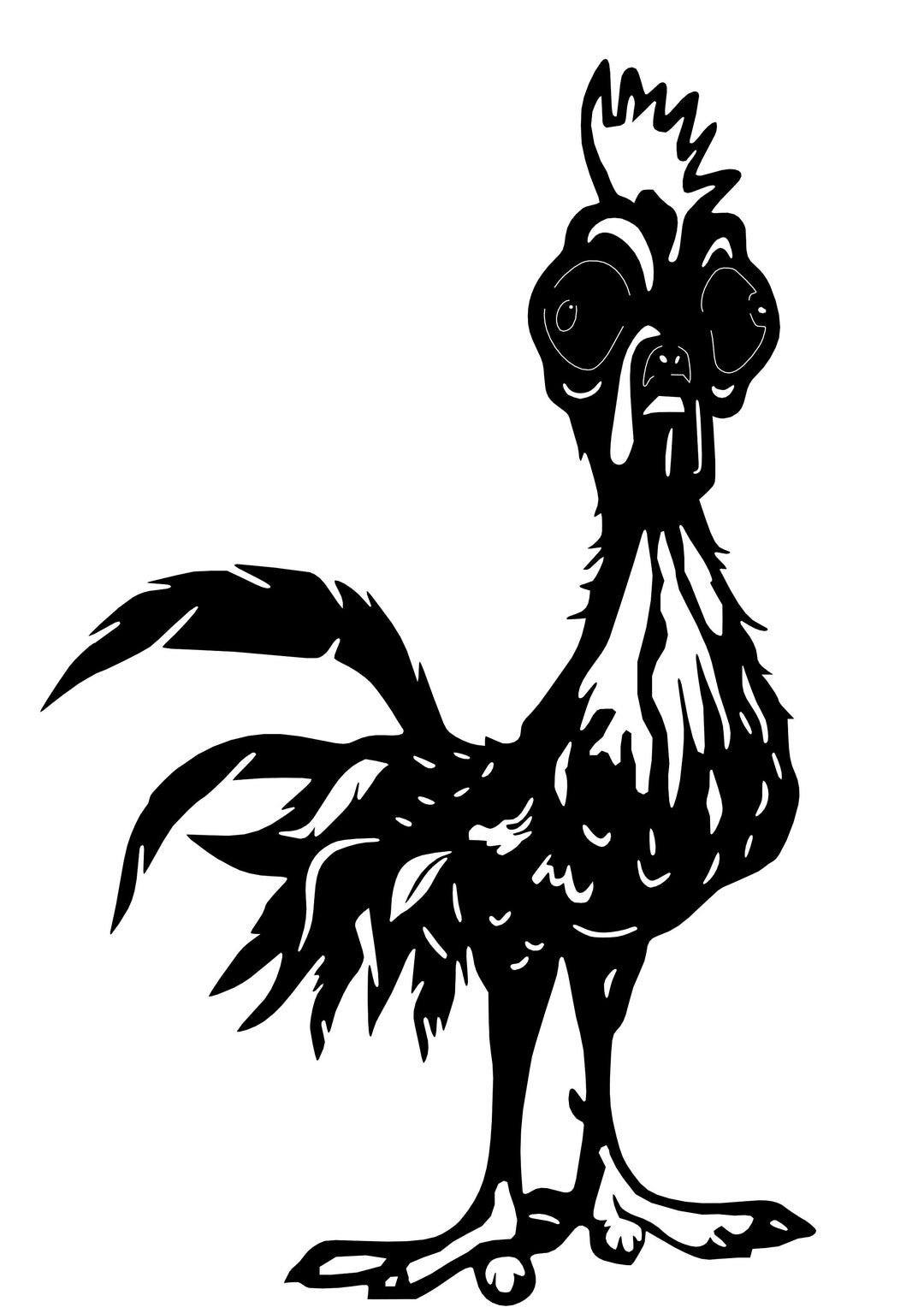 Crazy Chicken Cut File Dxf Dwg Svg Digital Cut Files - Etsy