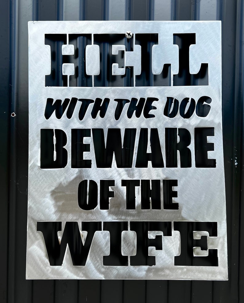 Beware of Wife Sign Dxf Svg Dwg Files - Etsy
