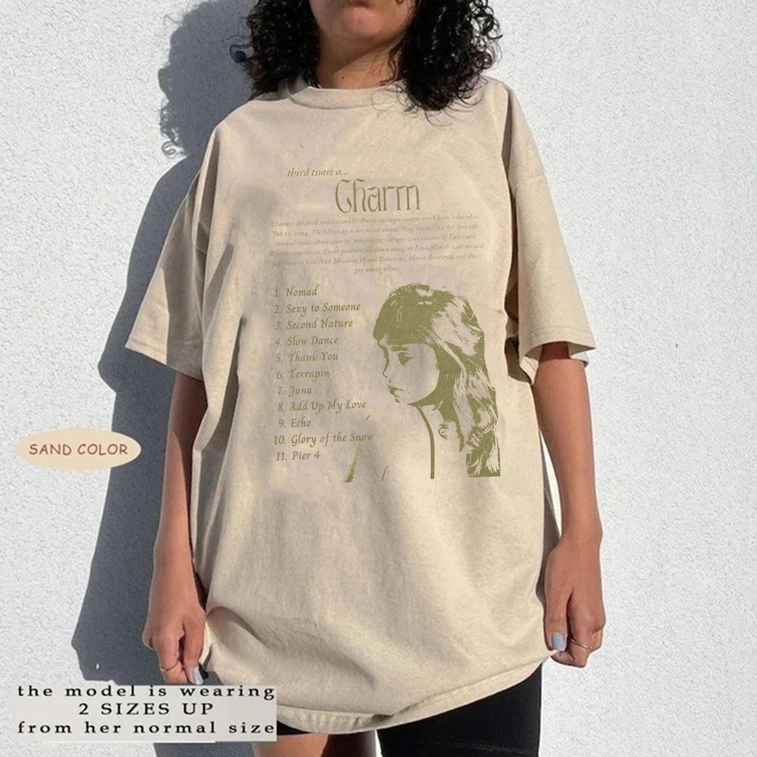 Clairo Charm T Shirt Clairo Album Cover Graphic Tee Clairo Tour Music ...