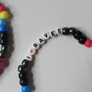 Trippy Rave Perler Necklace - Etsy