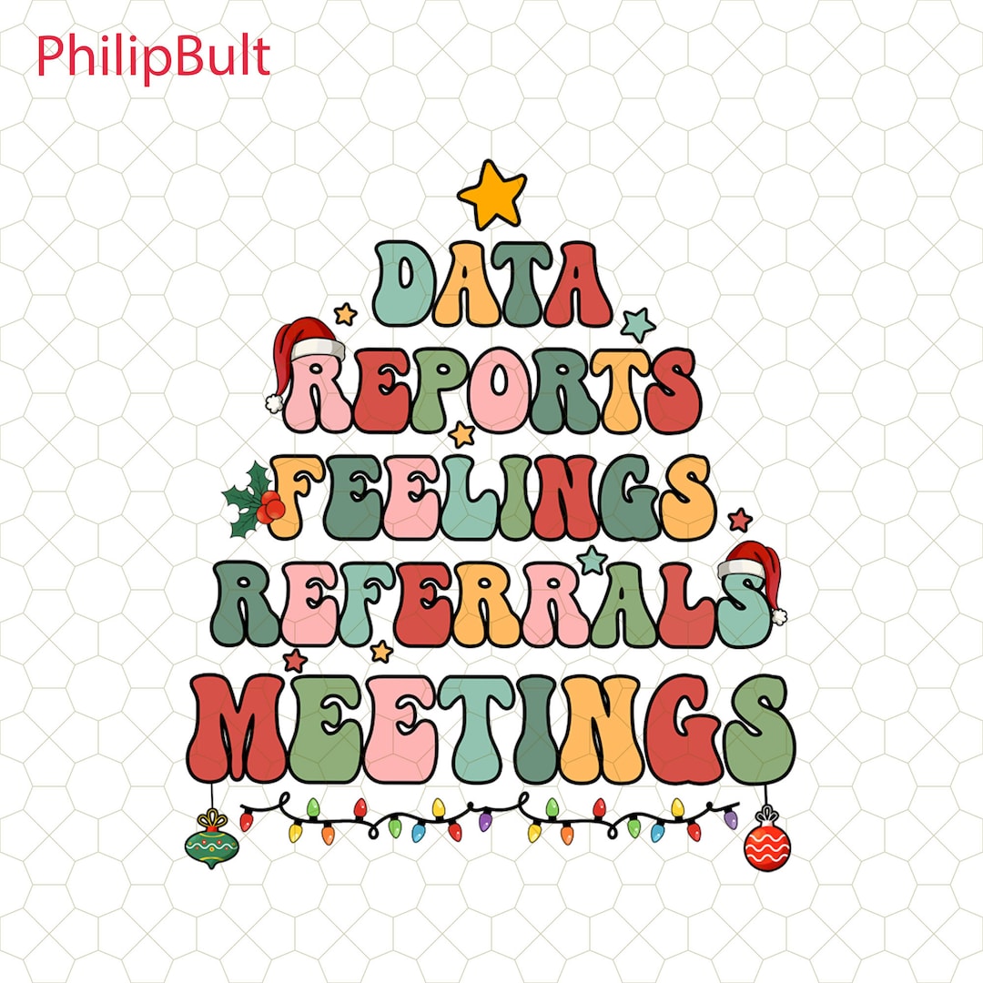 Data Christmas Tree Png Data Report Feelings Png Referrals - Etsy