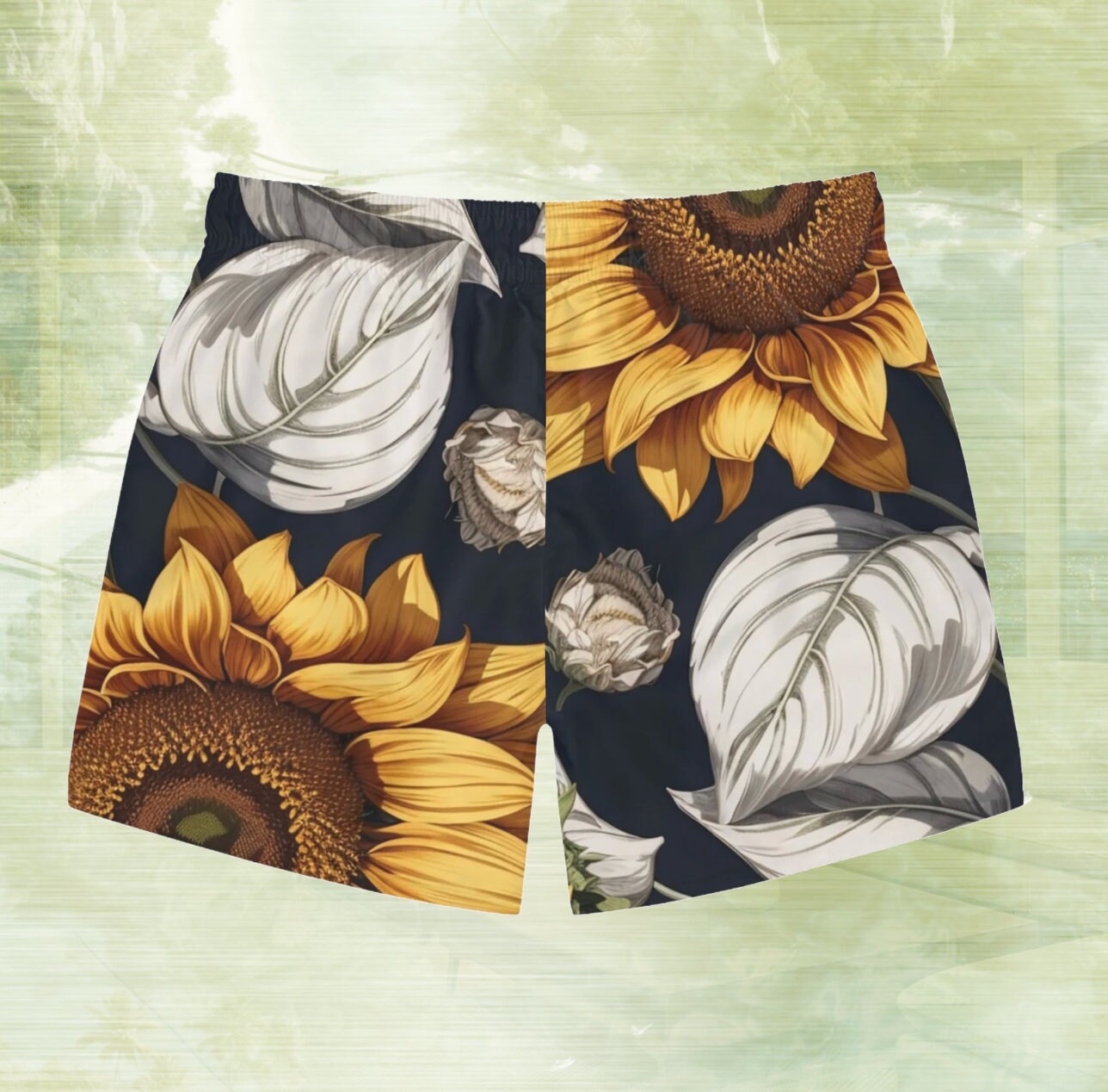 Sunflower Swim Trunks, Men's Summer Surf Swim Trunks Beach Shorts Pants ...