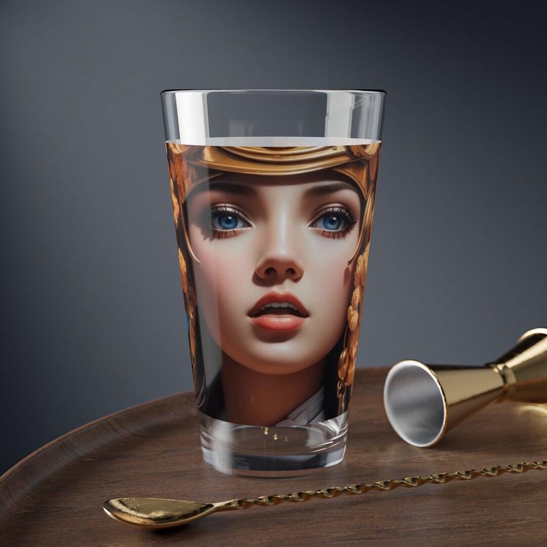 Athena's Divine Cup | 16oz Mixing Glass | Tribute to Wisdom and ...