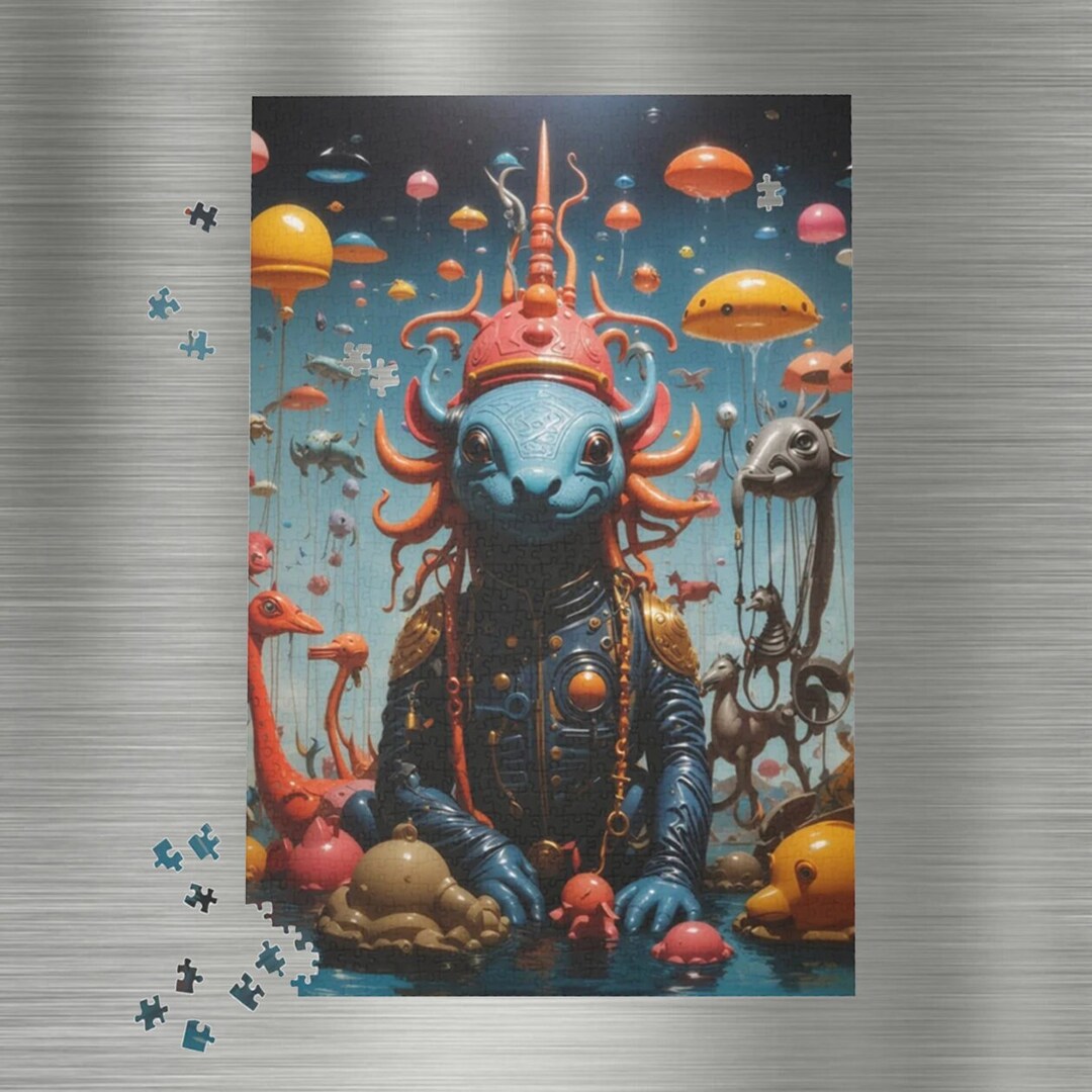Premium Salamander King, Puzzle | 500 & 1000 Piece | Pop Surrealism ...