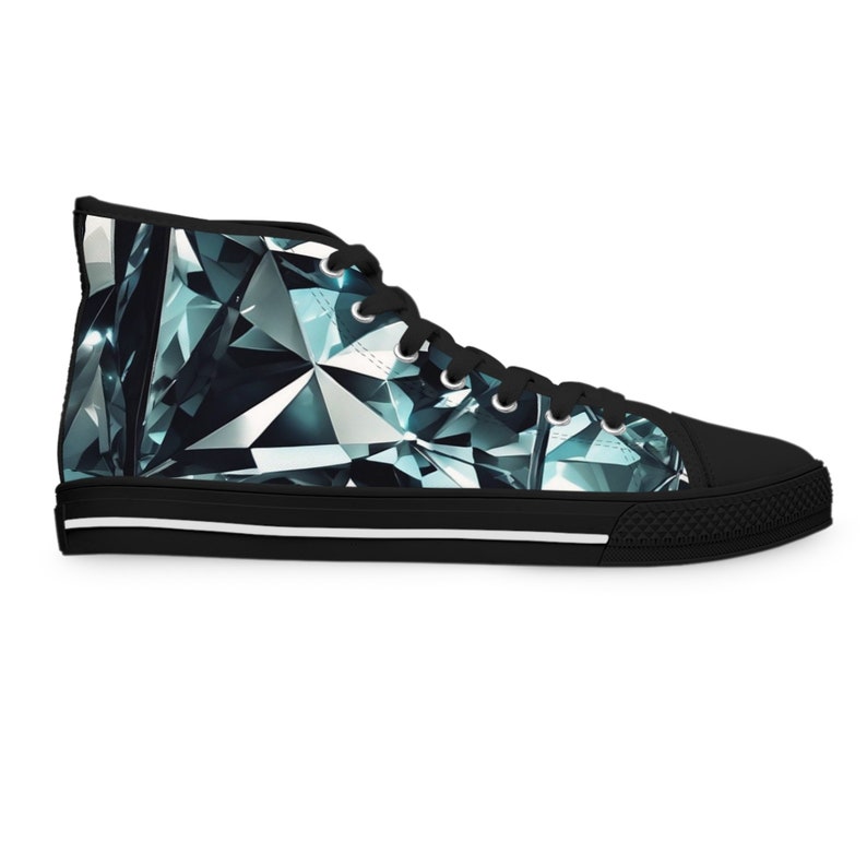 Women's Diamond High Top Sneakers | 9 Sizes! | Soles Adorned in Diamond ...