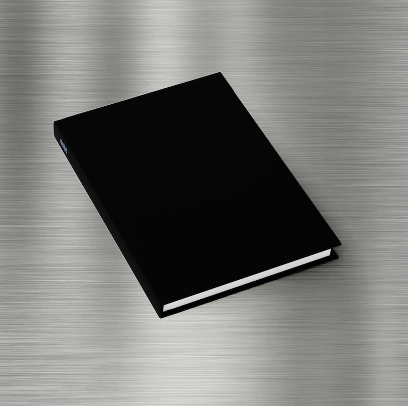 Blank Black Sketchbook | 128 Blank Pages Unruled. 5"x7.2" | Be the ...
