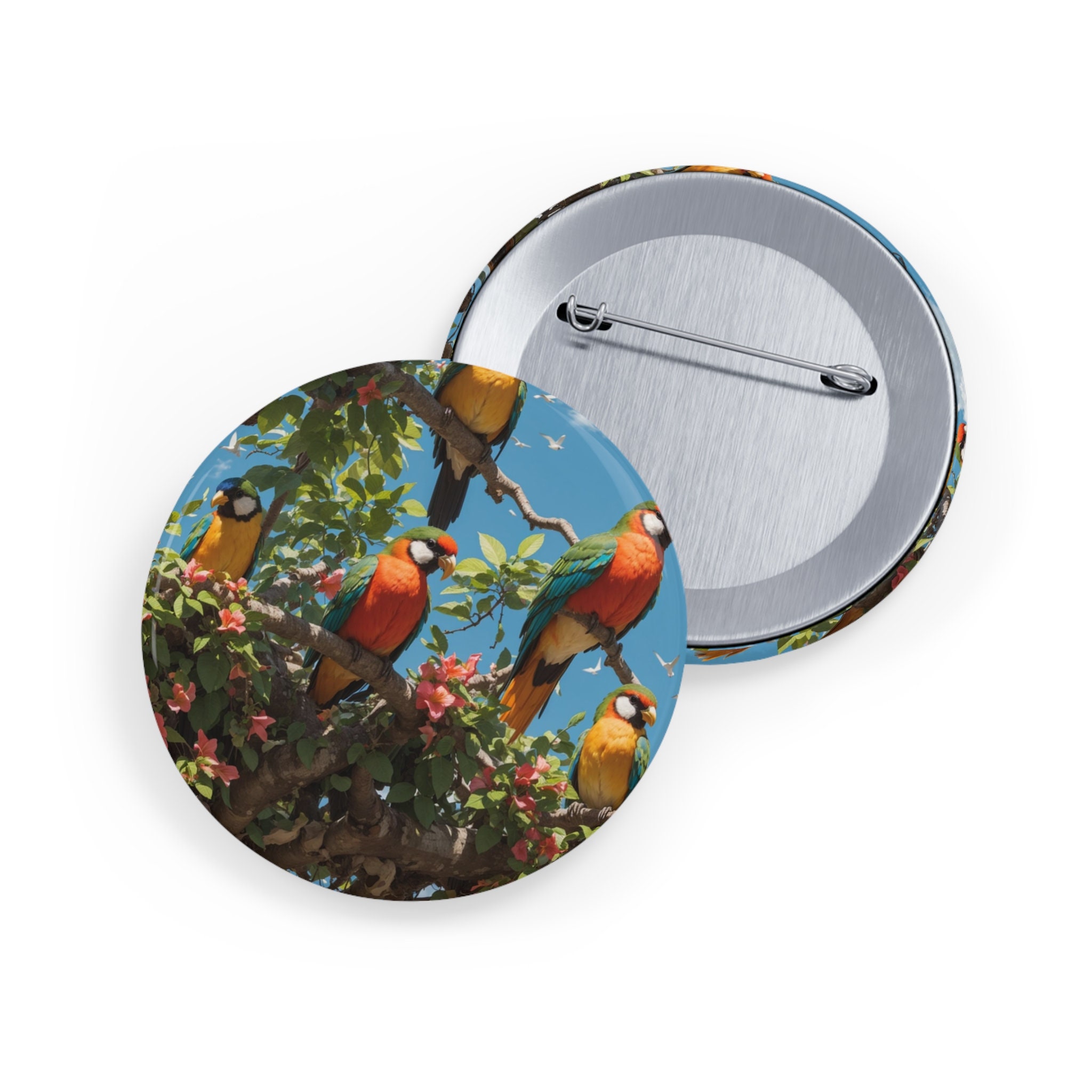 Social Club, Round Pin | 4 Sizes! | Amidst the Branches, up so High ...
