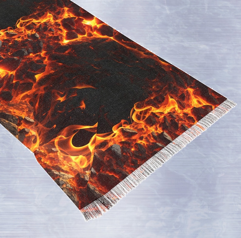 Fire Scarf, | 27"×73'' | A Symbol of Passion, It Sets Me Apart, A ...