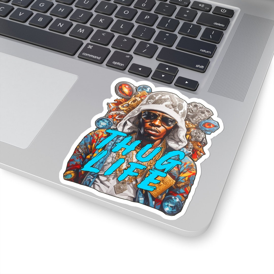 Thug Life Sticker | Living That Thug Life, on the Edge of a Knife ...