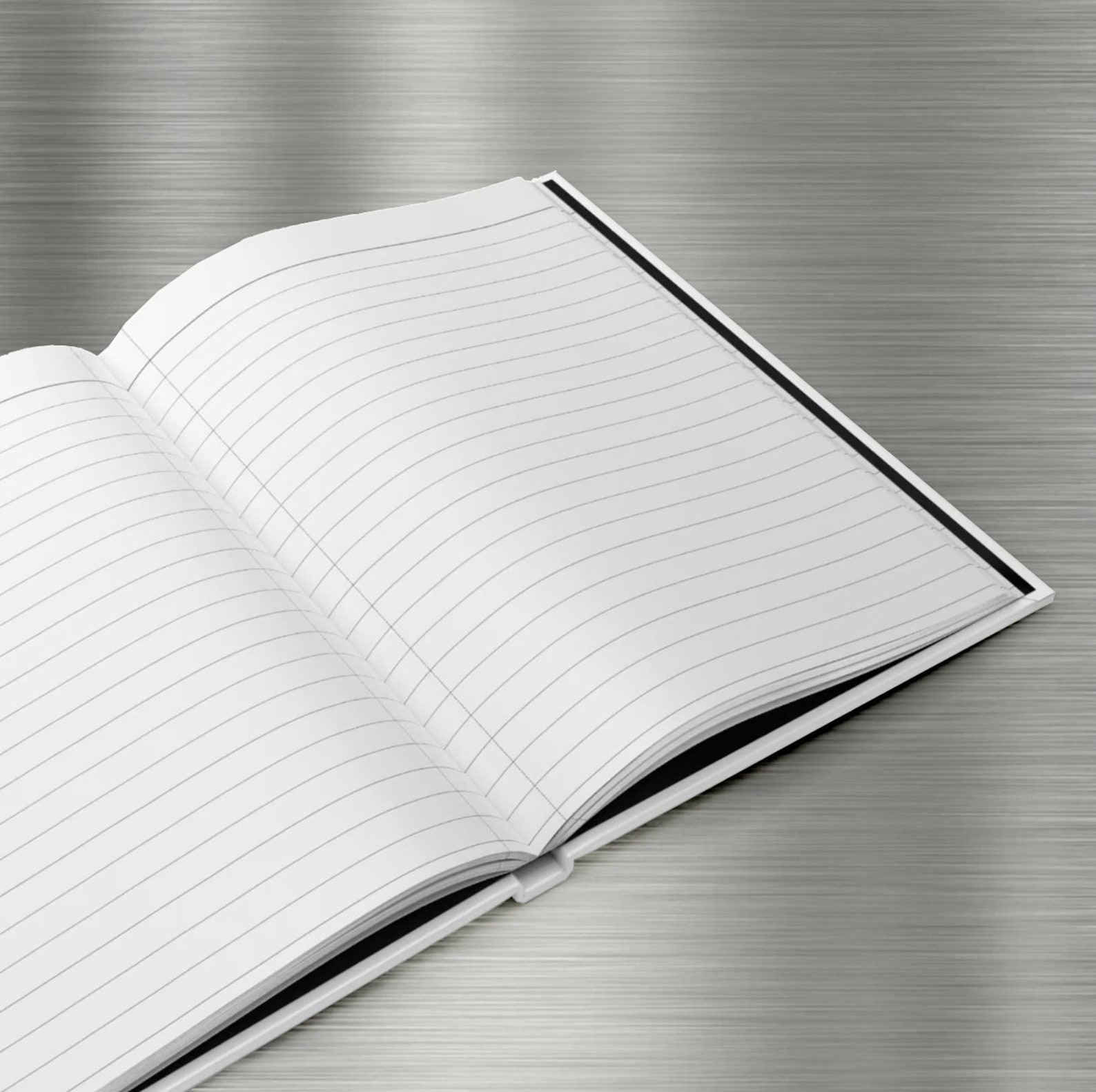 White Lined Notebook | Hardcover | 5.75"x8" | 150 Lined Pages to Be ...