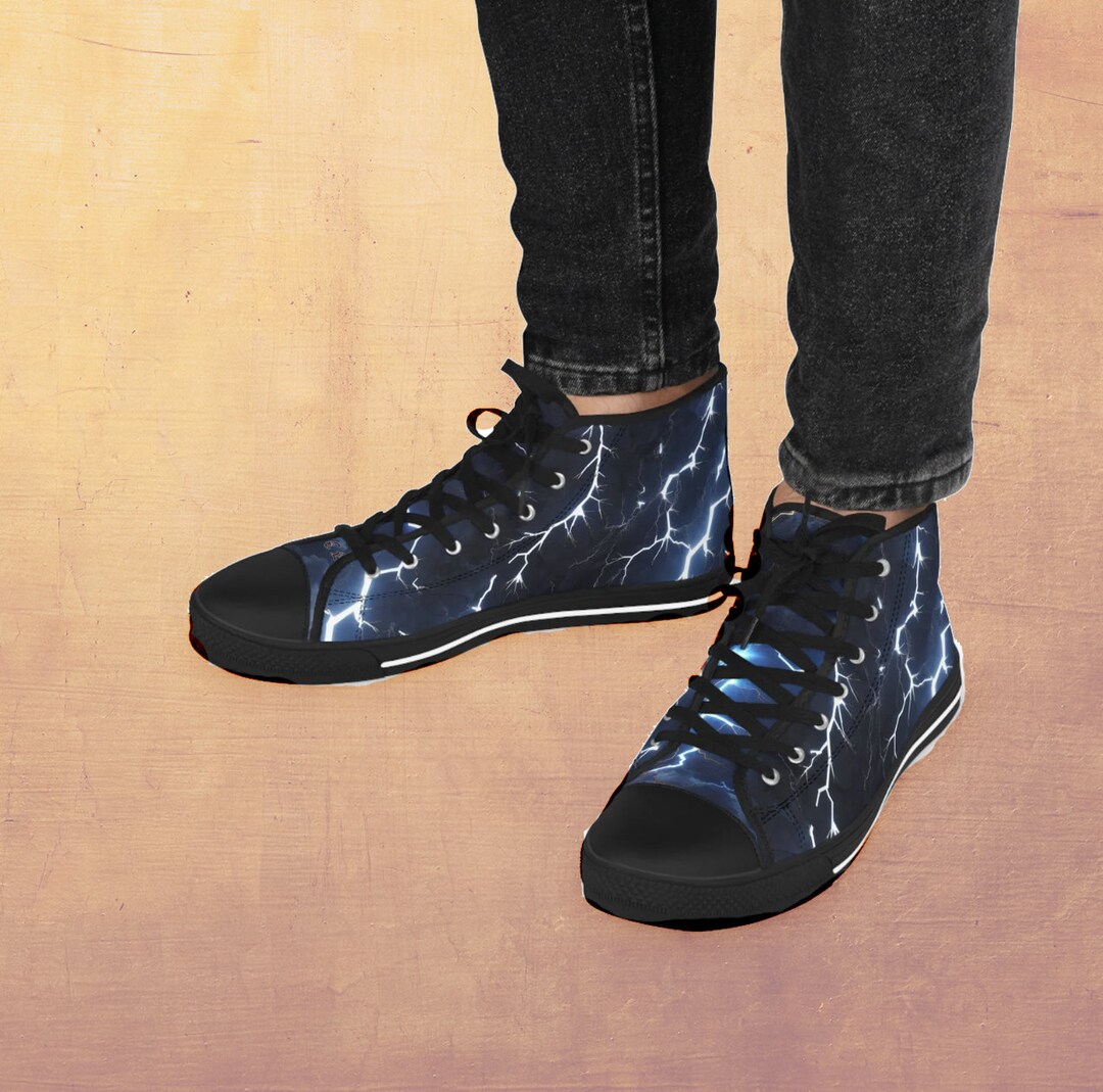 Thunder Clap Men's High Tops | Men's Sneakers | Thor's Sneaker, Zeus ...