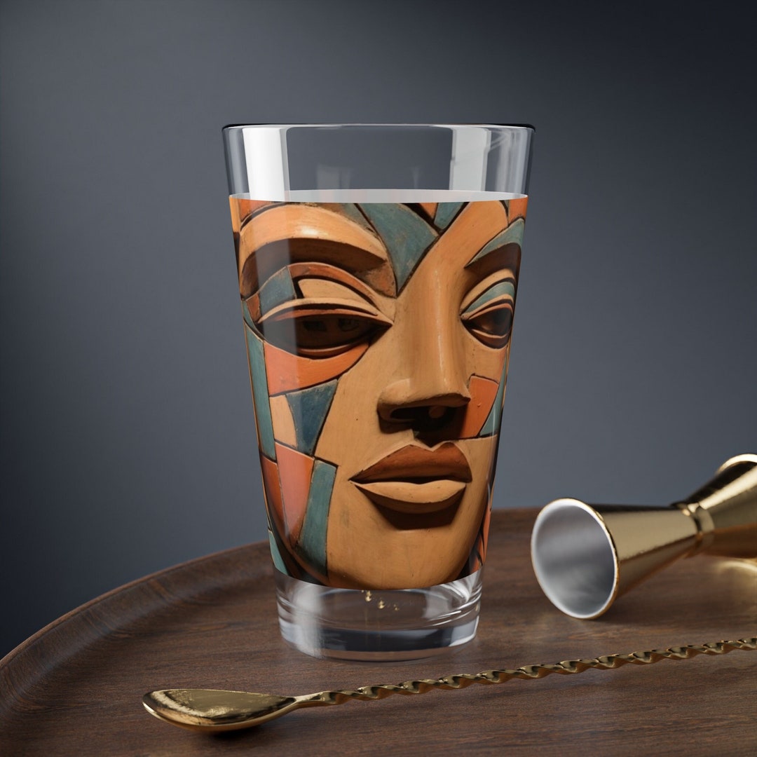 Mid Century Pottery Class 16oz Mixing Glass Terracotta Pottery, Design ...