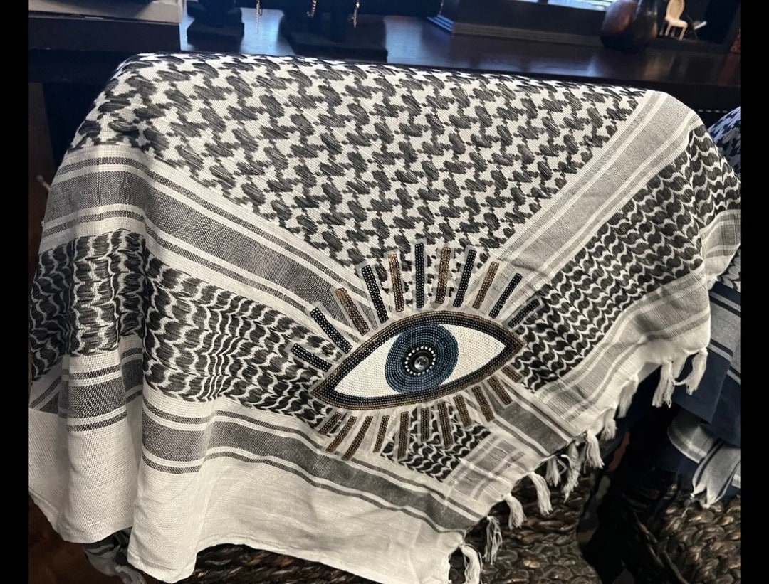 Palestine Kufia Evil Eye - Etsy