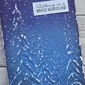 Winter Wonderland Card Handmade Christmas Card - Etsy