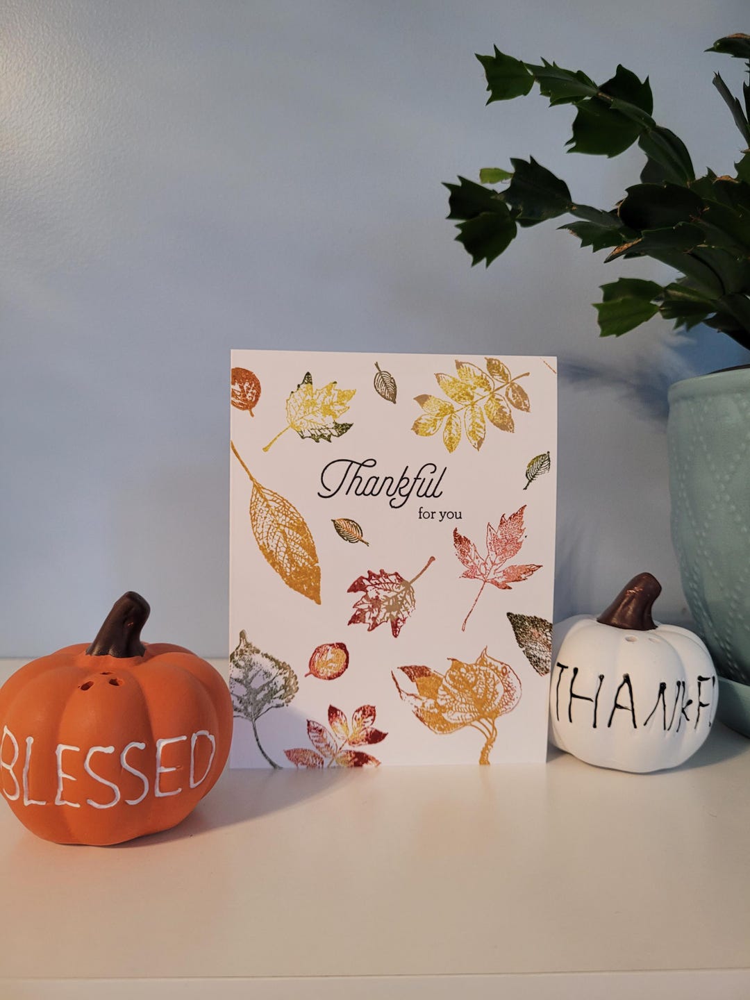 Handmade Thankful for You Card - Etsy