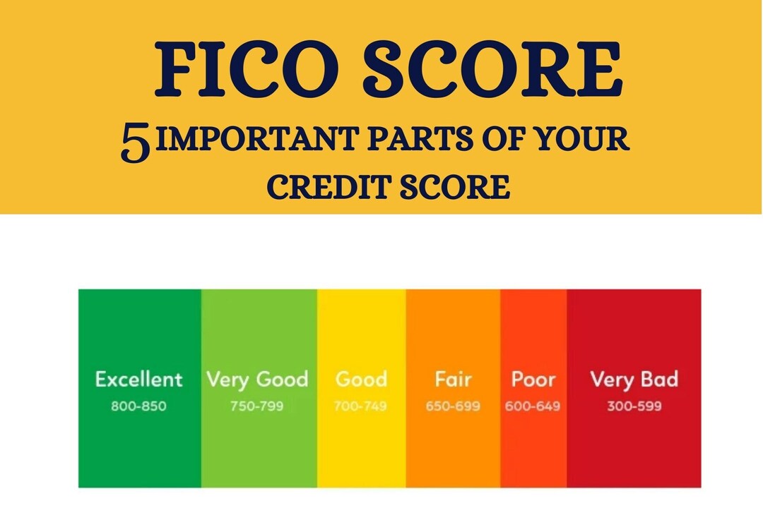 The 5 Parts of Your FICO Score - Etsy