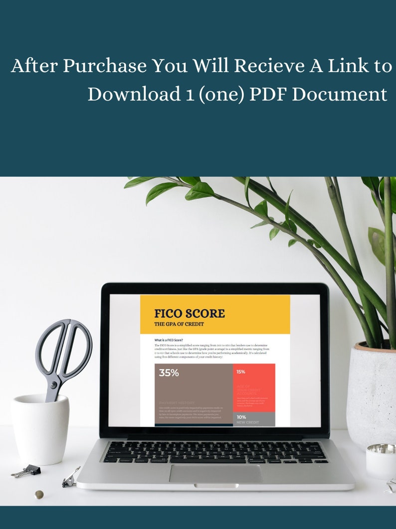 The 5 Parts of Your FICO Score - Etsy