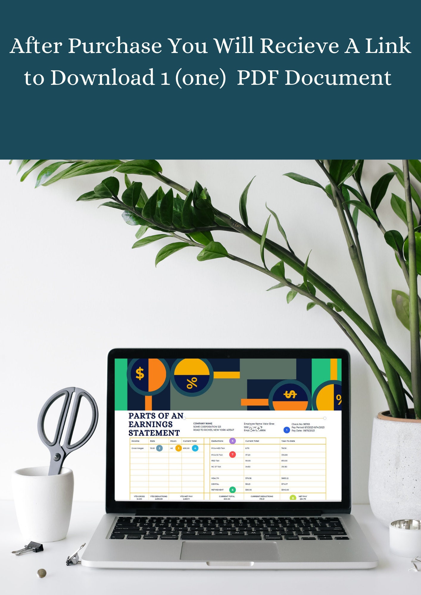 How to Read A Pay Check - Etsy