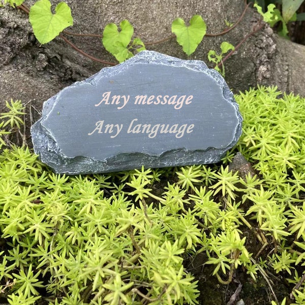 Engraved Stone - Etsy