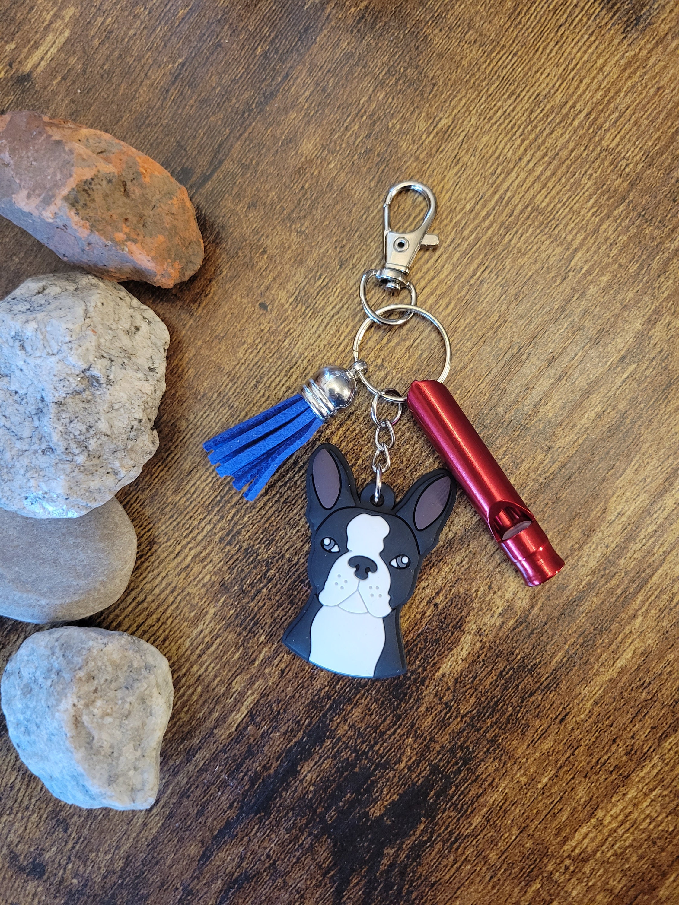Safety Whistle Emoji Keychain, Frenchie - Etsy