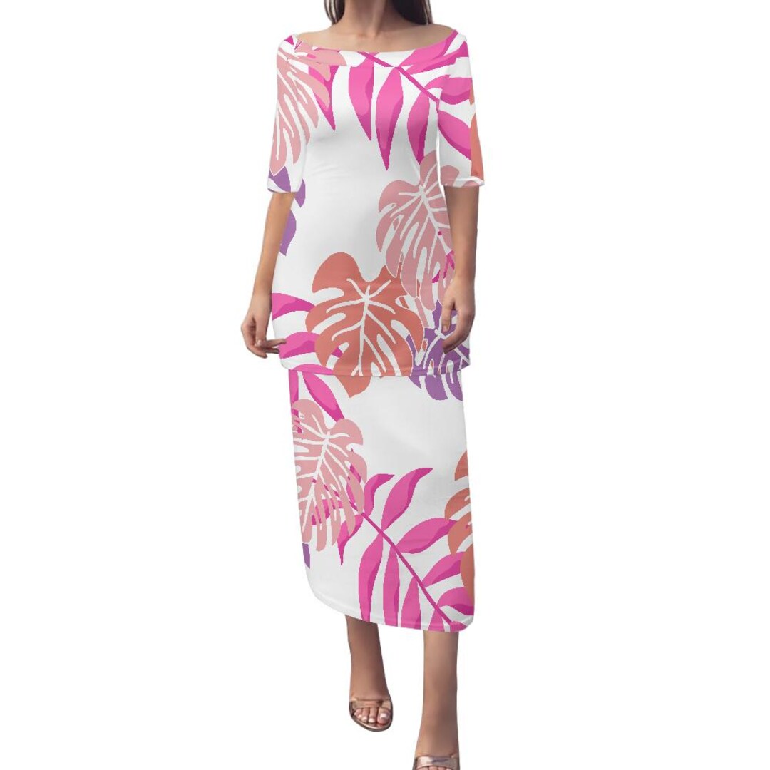 Women's New Guinea Style Maxi Dress Set, Two-piece Blouse and Skirt - Etsy
