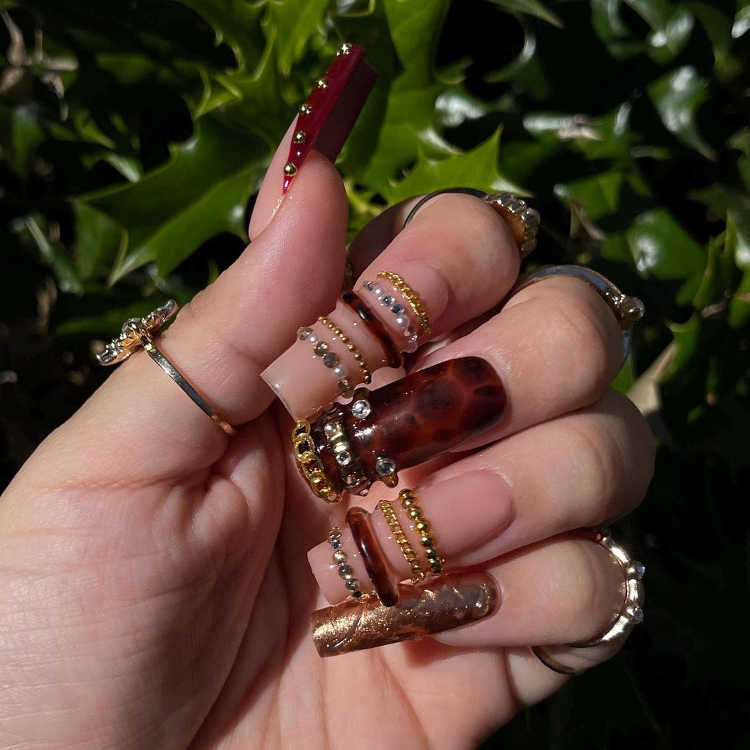 Bangle Handmade Press on Nails - Etsy