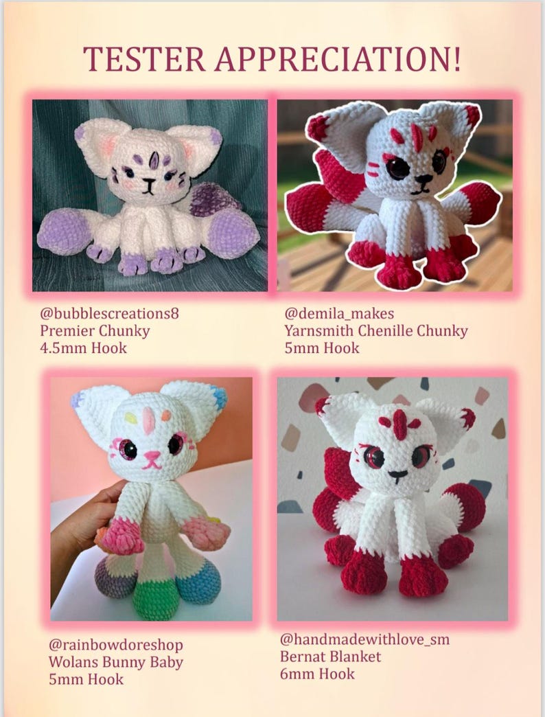 Kitsune Crochet Pattern - Etsy
