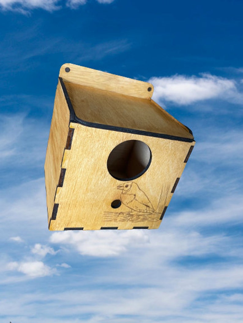 Laser Cut Bird Nesting Box 110x110 4mm DXF File - Etsy