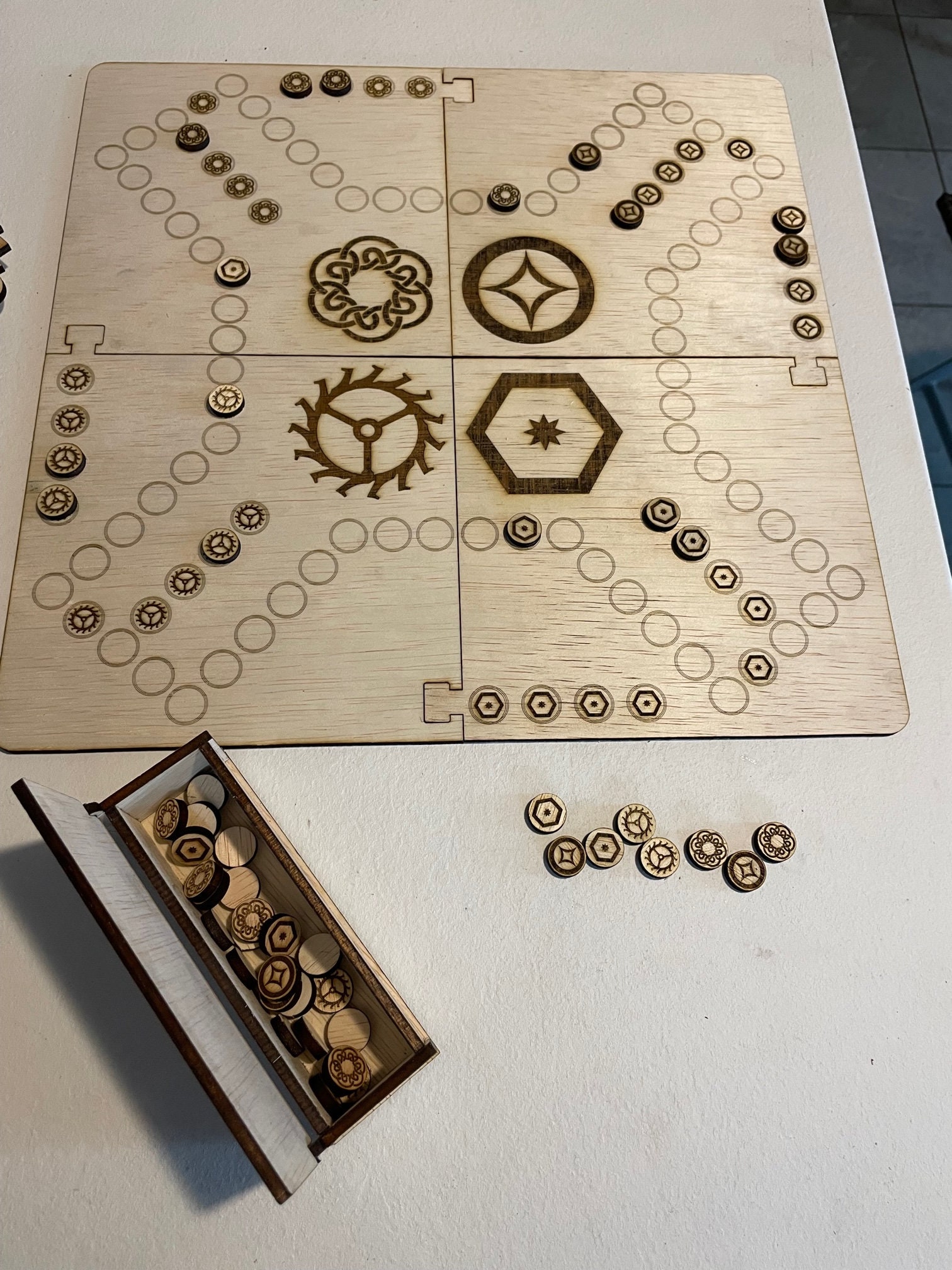 Digital DXF Files for Chinese Checkers Board Game - Create Your Own ...