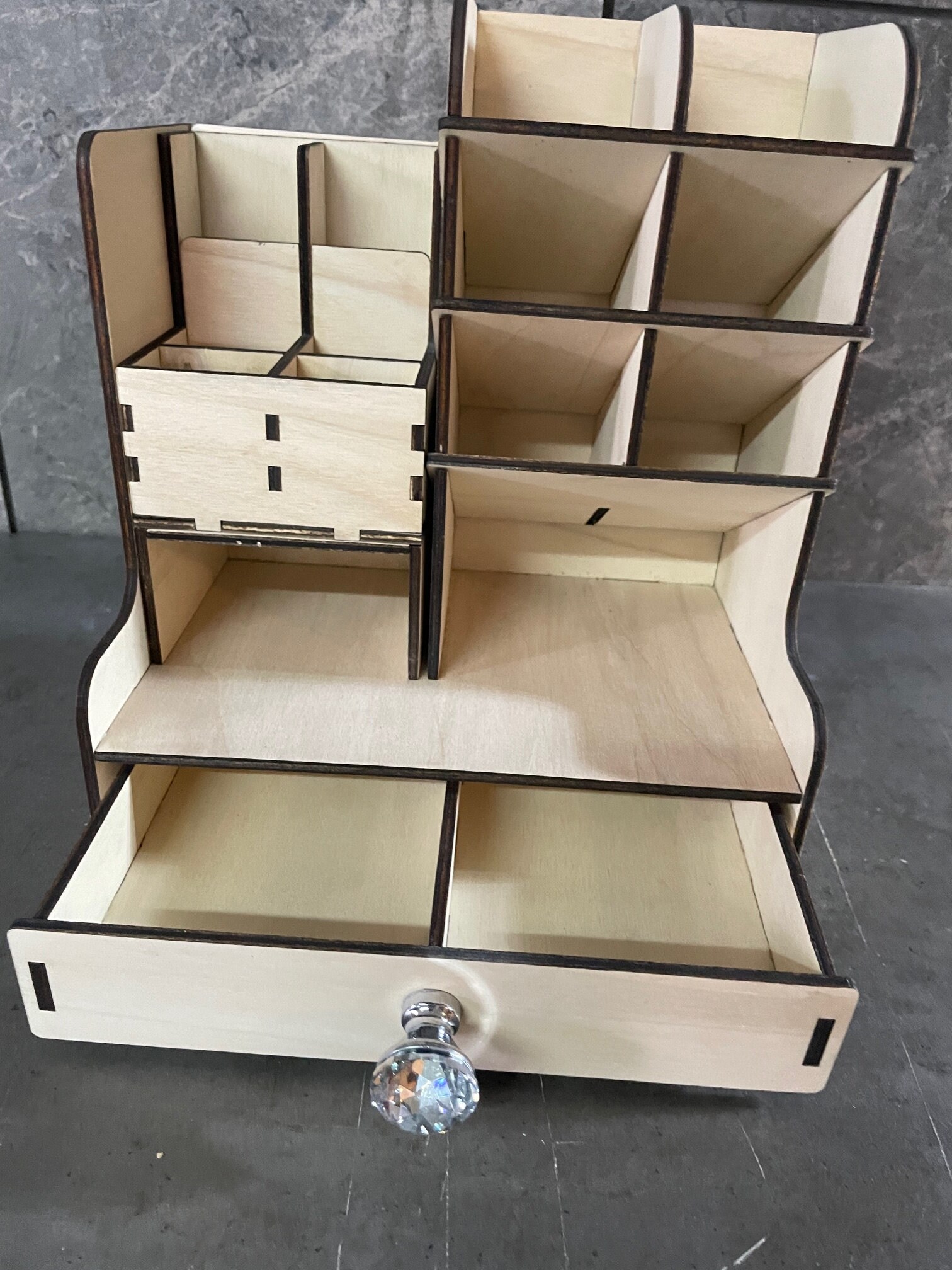 Unique Desk Organizer: Laser-cuttable DXF File Create Your Own Piece of ...