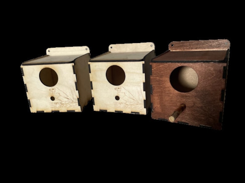Laser Cut Bird Nesting Box 110x110 4mm DXF File - Etsy