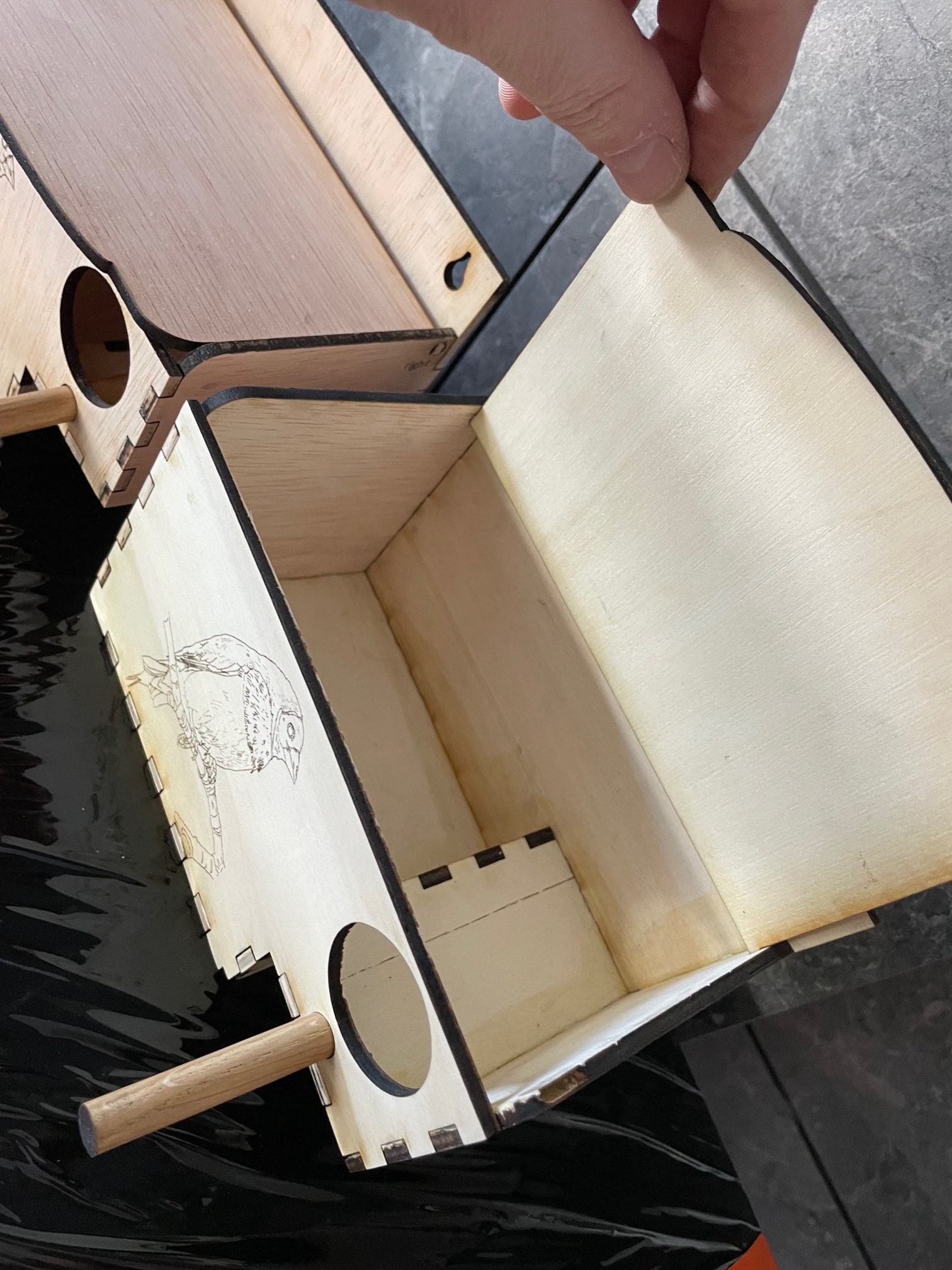 Laser DXF - Nesting Box for Zebra Finch Amadyna Mewka Trzeciniak ...