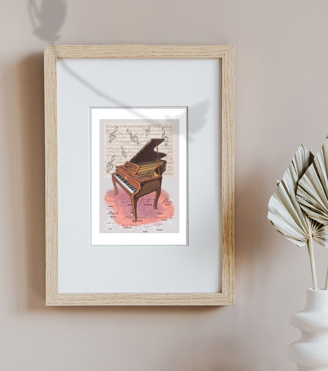 Vintage Piano Print, Piano Wall Art, Music Lovers Gift, Classical Music ...