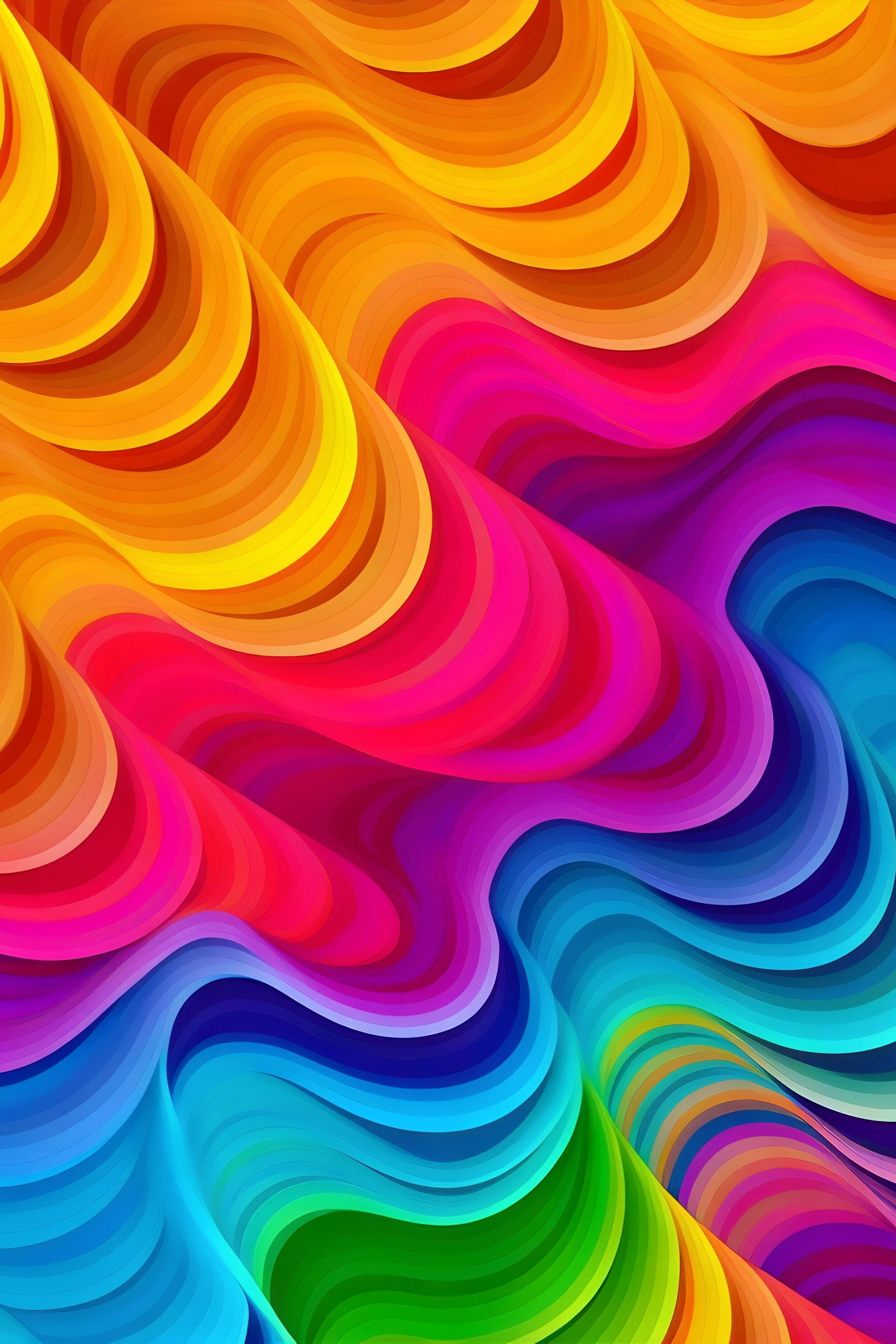 20-rainbow Pattern Design - Bold and Colorful Wall Art - Etsy