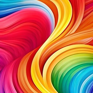 20-rainbow Pattern Design - Bold and Colorful Wall Art - Etsy