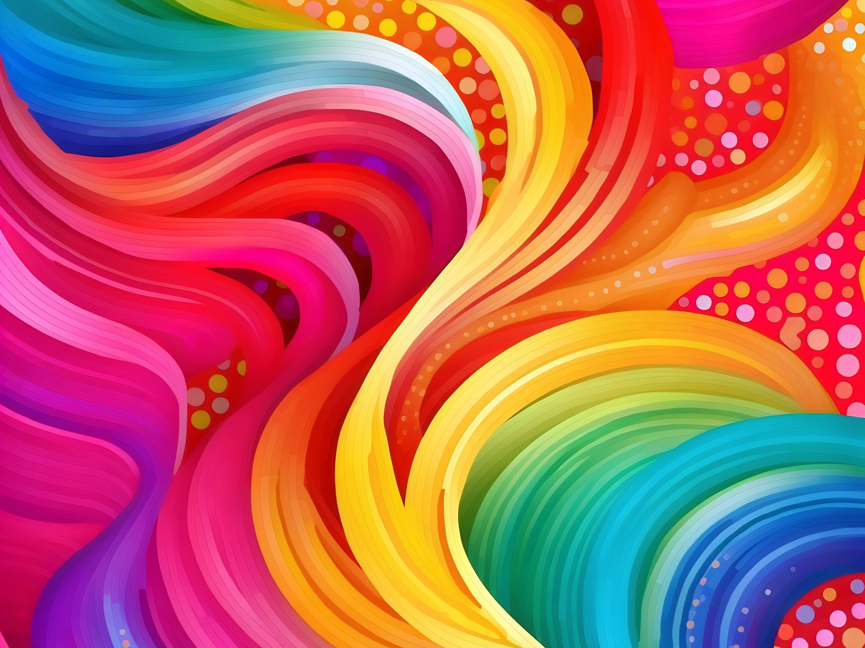 20-rainbow Pattern Design - Bold and Colorful Wall Art - Etsy