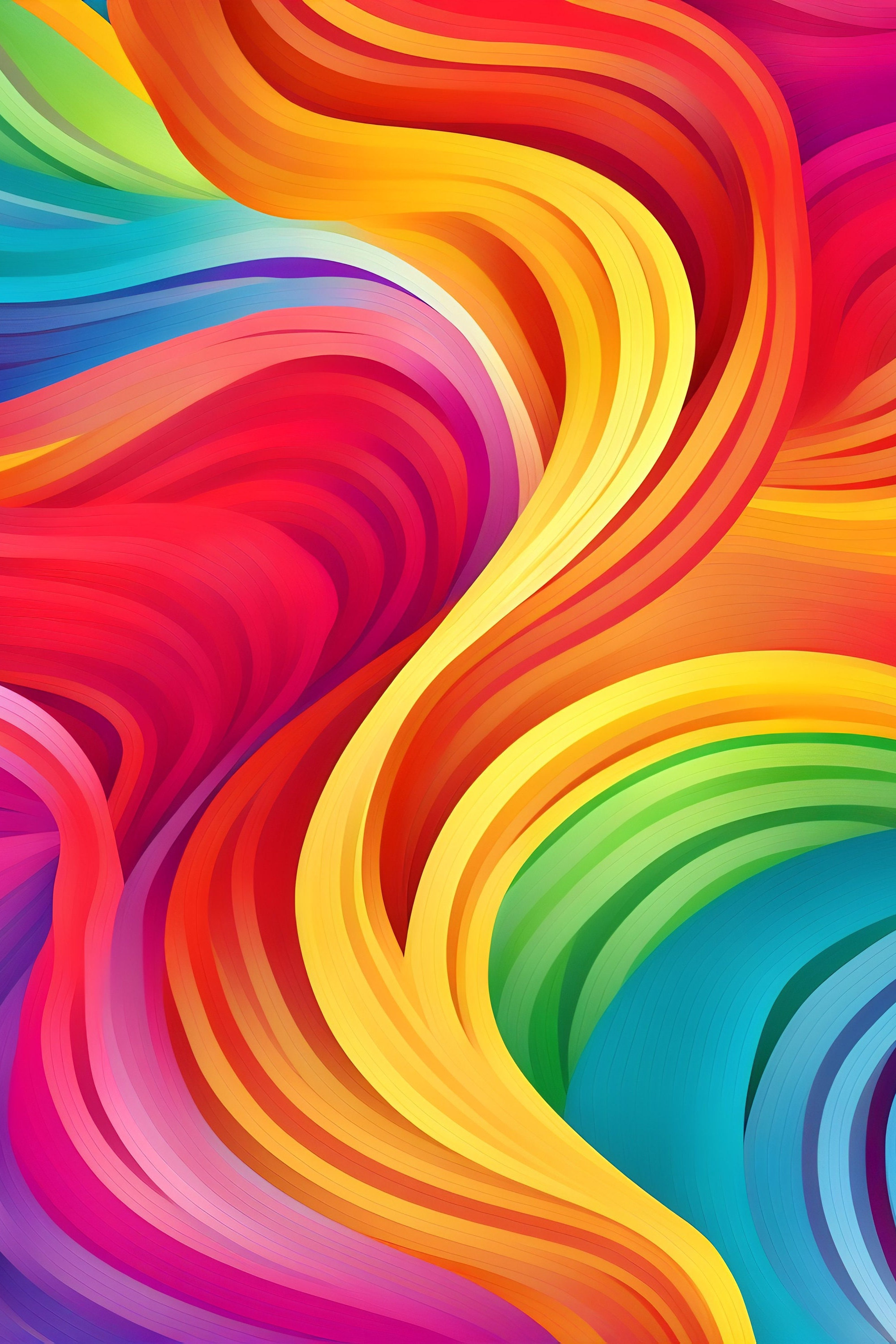 20-rainbow Pattern Design - Bold and Colorful Wall Art - Etsy