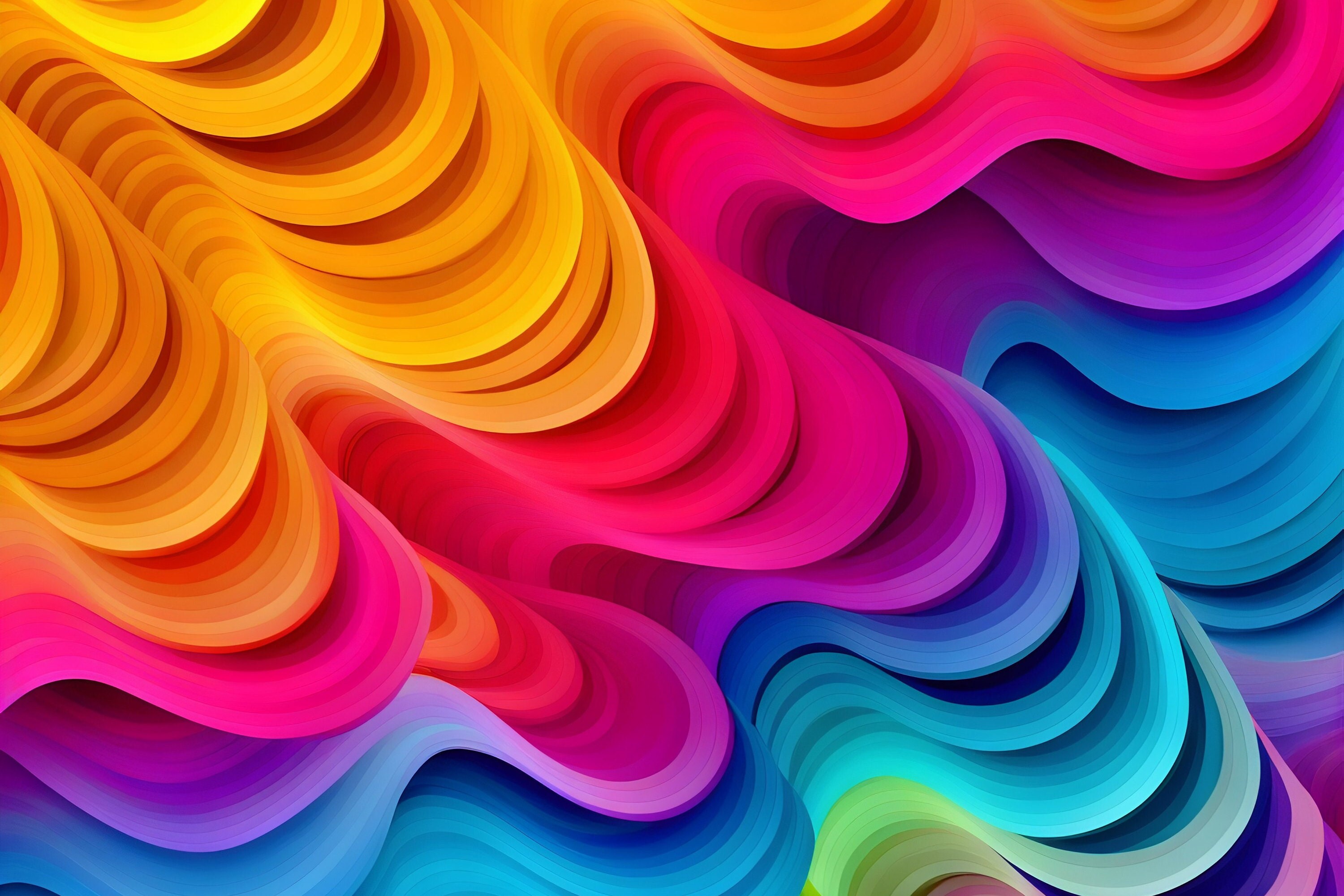 20-rainbow Pattern Design - Bold and Colorful Wall Art - Etsy