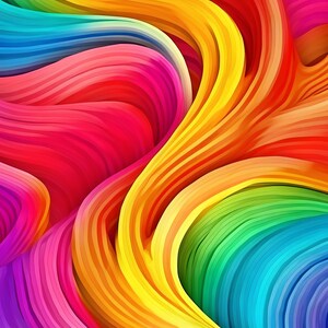 20-rainbow Pattern Design - Bold and Colorful Wall Art - Etsy