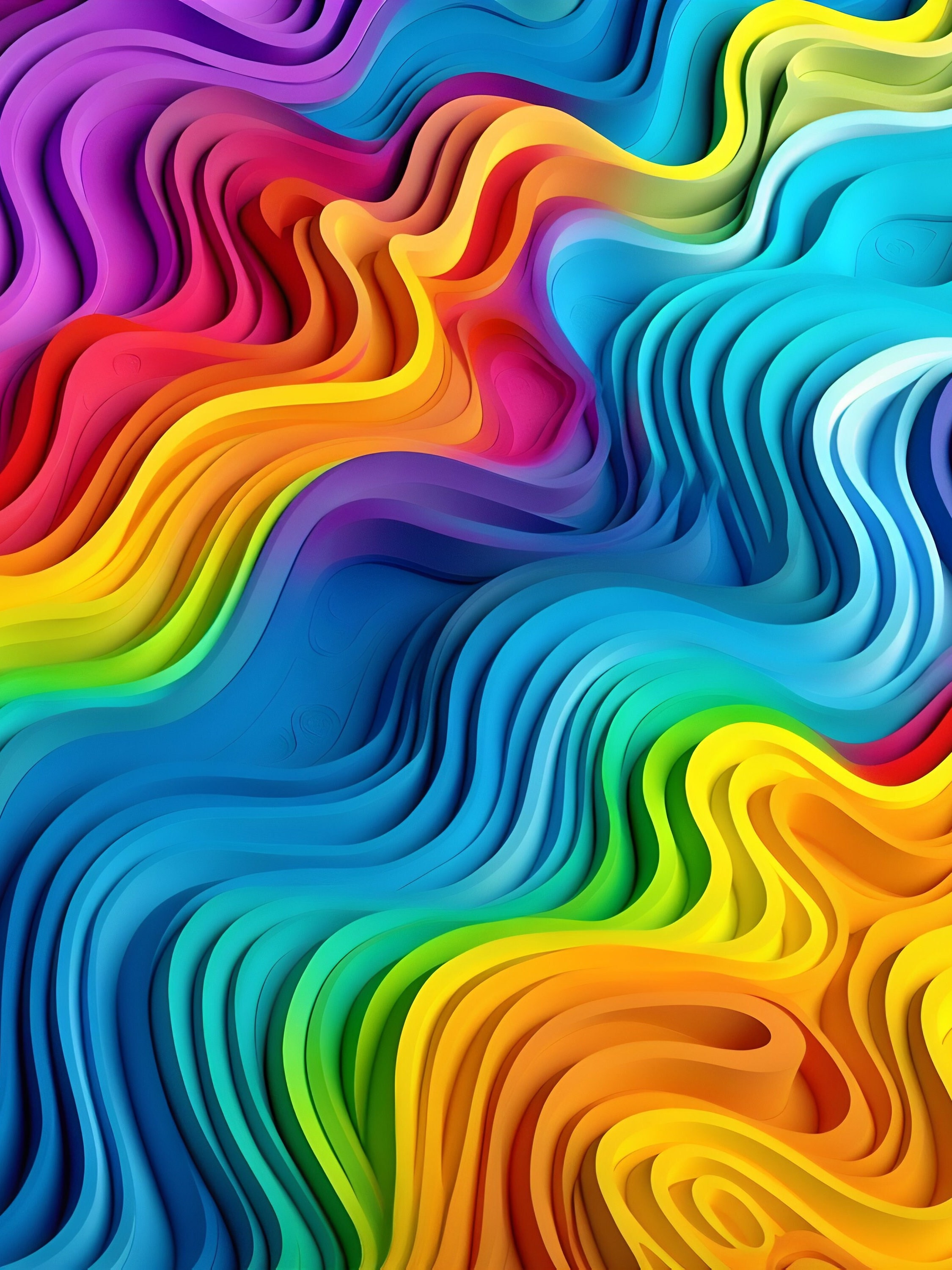 20-rainbow Pattern Design - Bold and Colorful Wall Art - Etsy