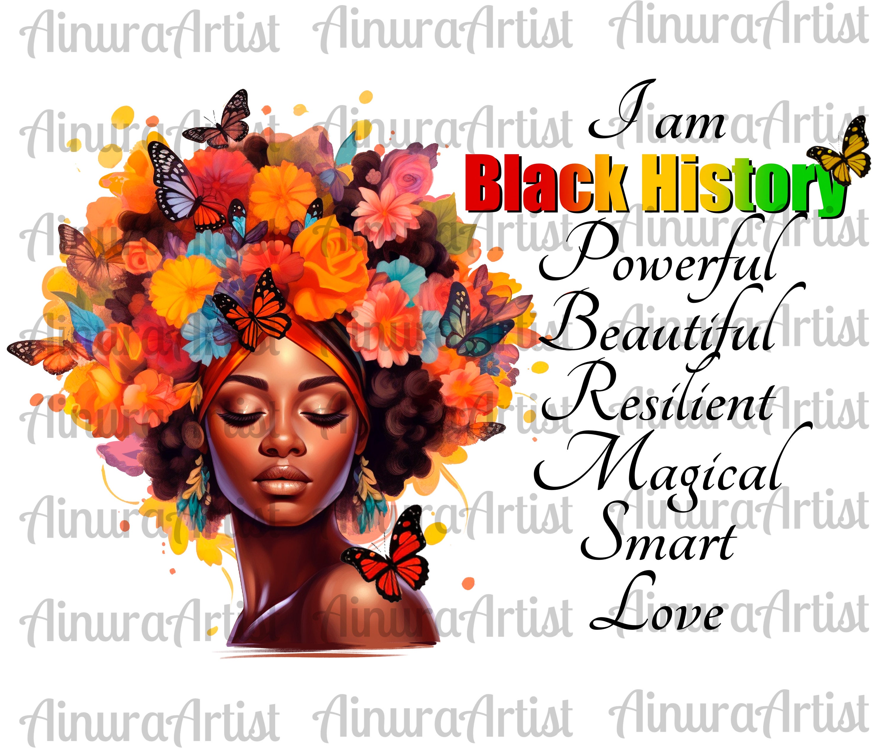 Black History Black Woman Png Sublimation Design Download, Black Woman ...