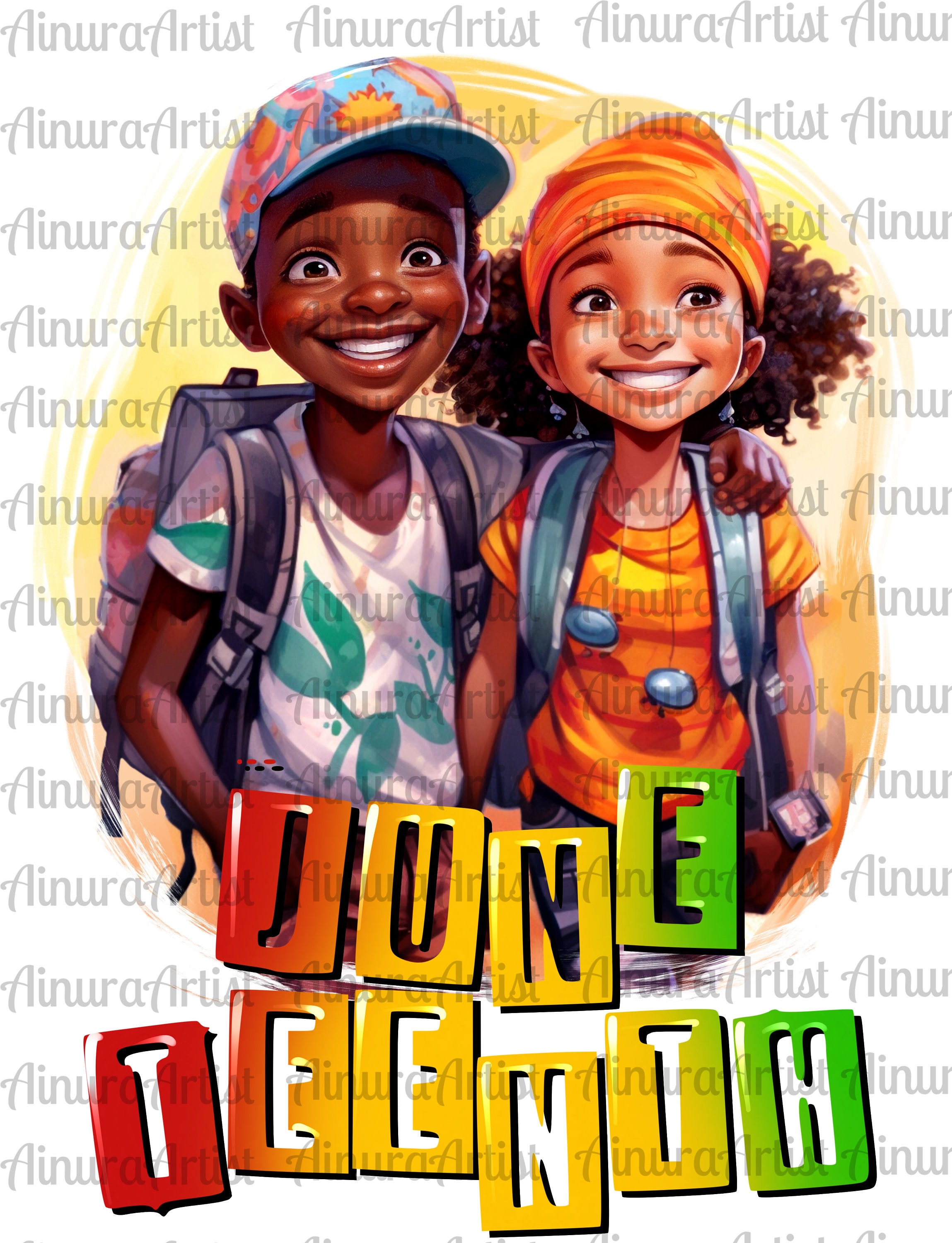 Juneteenth Black Kids Png Sublimation Design, Sticker Download, Afroboy ...