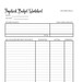 Paycheck Budgeting Worksheets Minimal Digital Download - Etsy