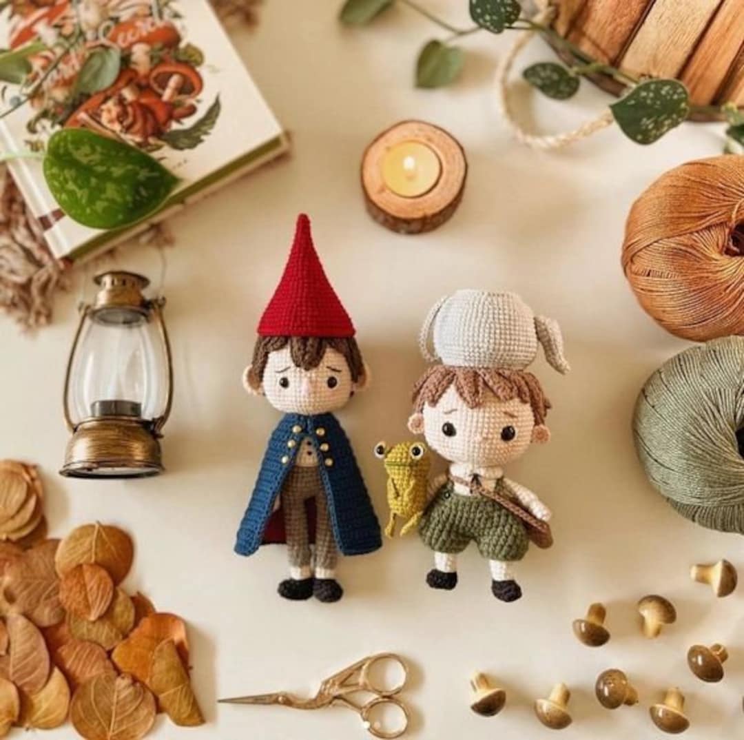 Crochet Over the Garden Wall, Crochet Wirt and Greg Plush, Amigurumi ...